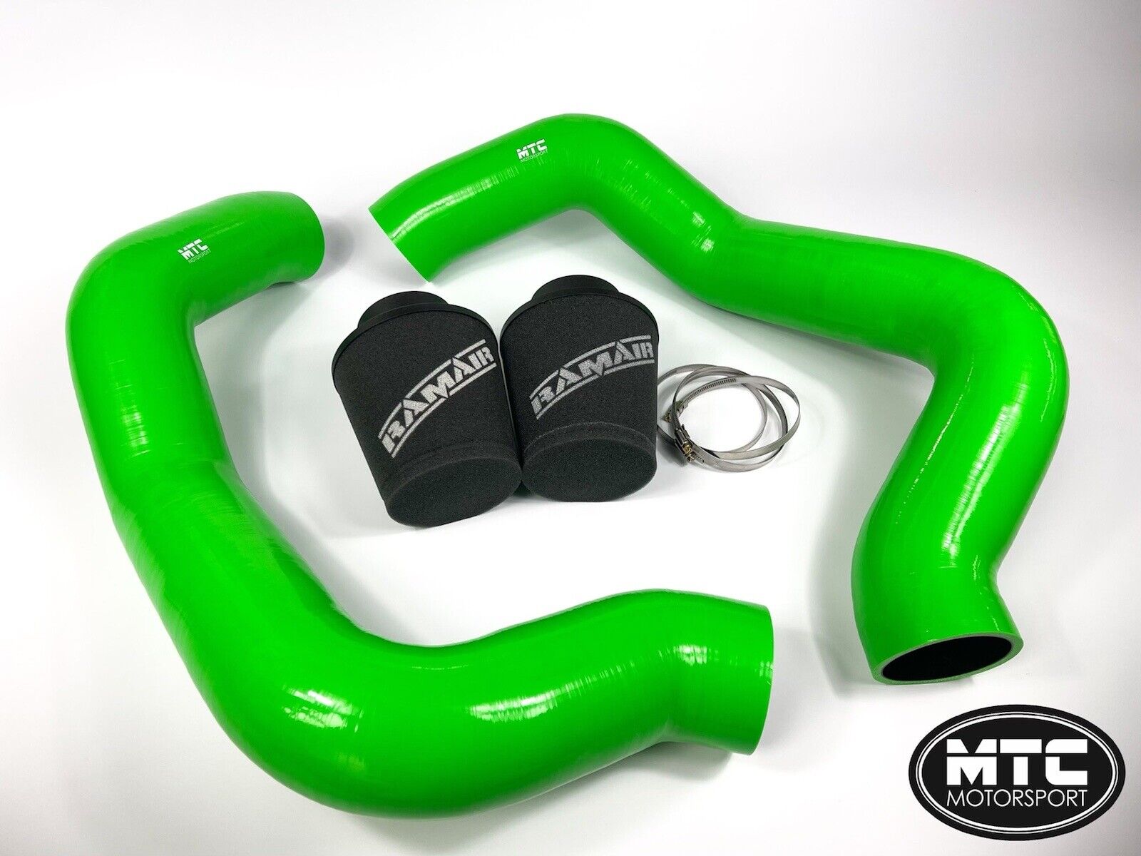BMW M5 F90 Intake Hoses with Filter Cold Air Induction Kit M8 Green