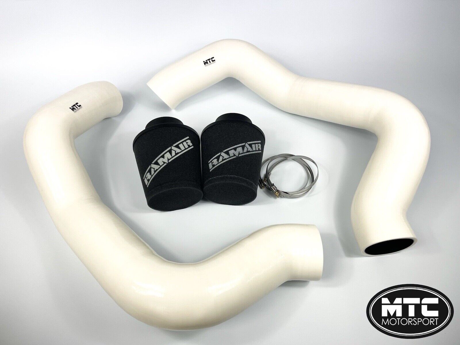 BMW M5 F90 Intake Hoses with Filter Cold Air Induction Kit M8 White